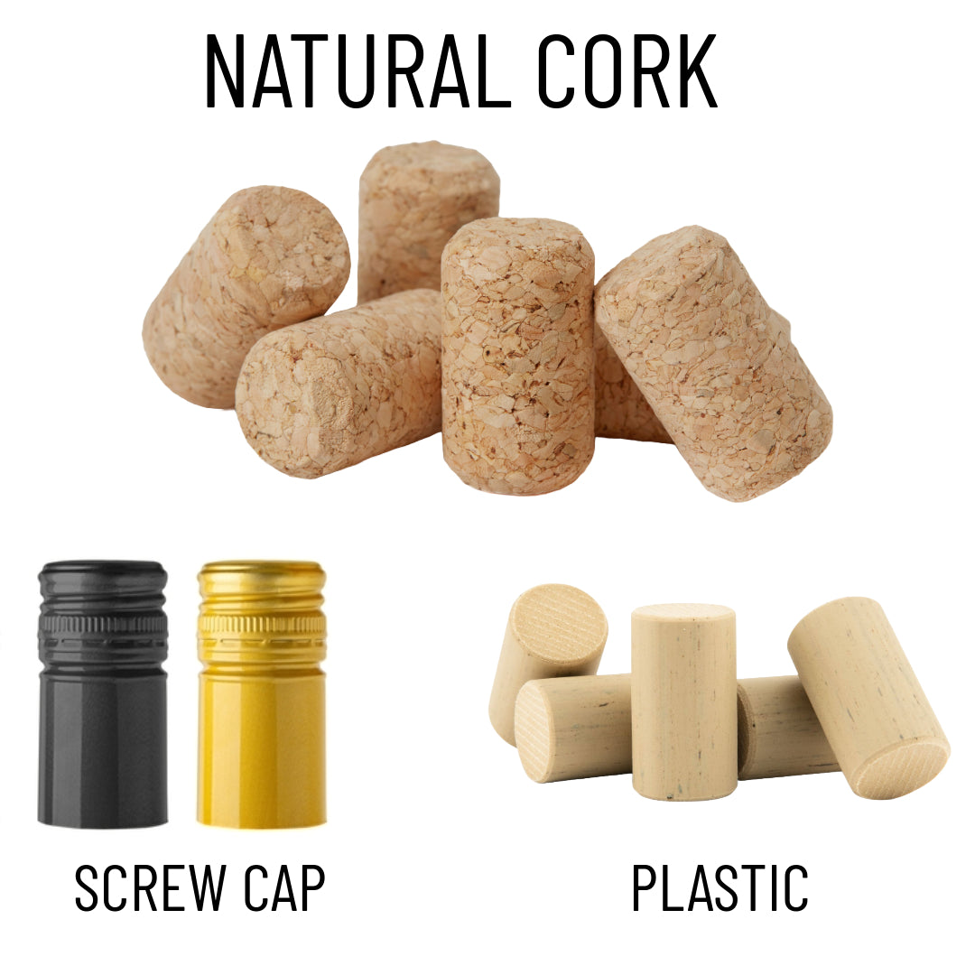 Comparing Wine Bottle Closures: Natural Cork, Plastic, and Screw Caps ...
